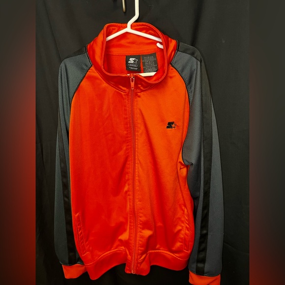 STARTER | Jackets & Coats | Orange And Gray Kids Starter Track Jacket ...